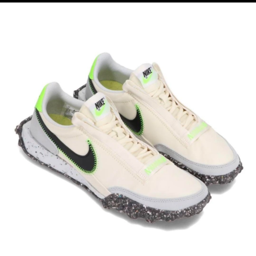 Nike Waffle Racer Crater Pale Ivory Electric Green 20… - Gem